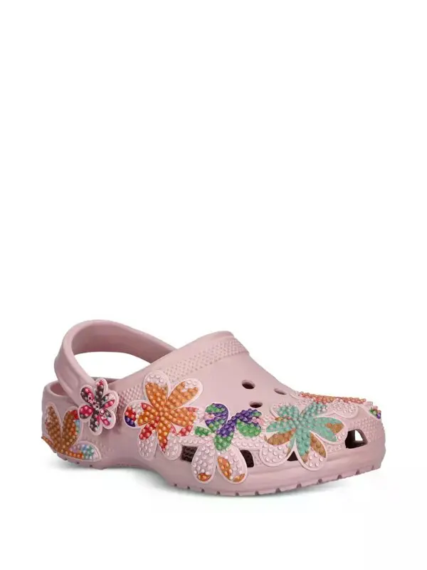 CROCS Floral-applique Clogs