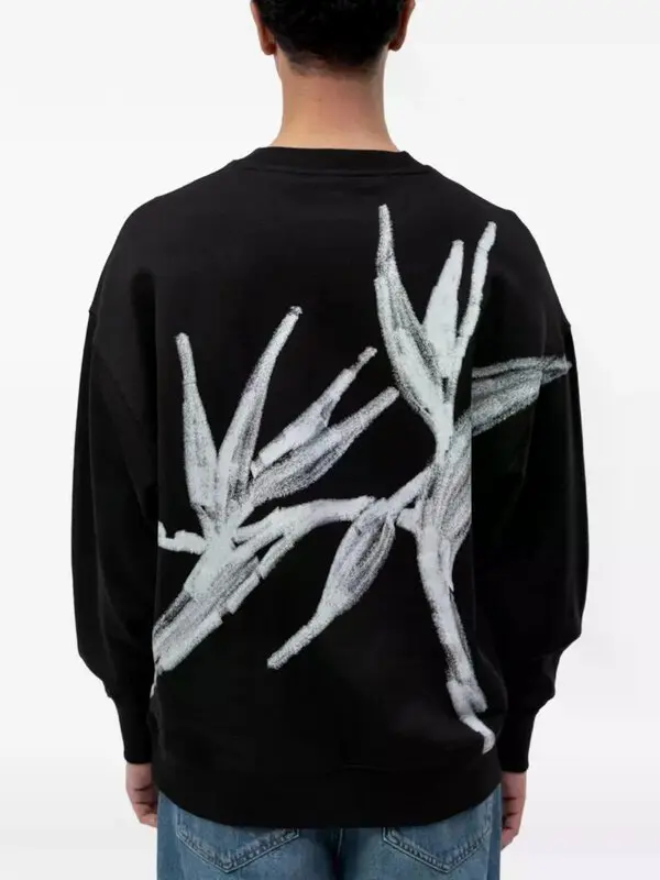 Hugo Logo-print Graphic-print Sweatshirt