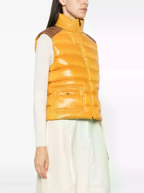 Moncler Frelon Quilted Gilet - Yellow