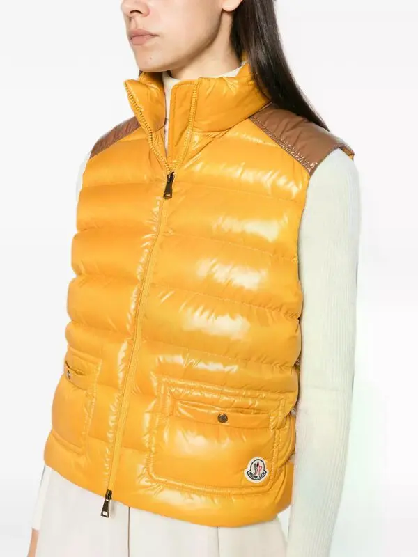 Moncler Frelon Quilted Gilet - Yellow