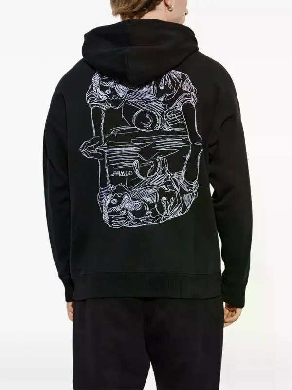 Off-White Graphic-print Drawstring Hoodie