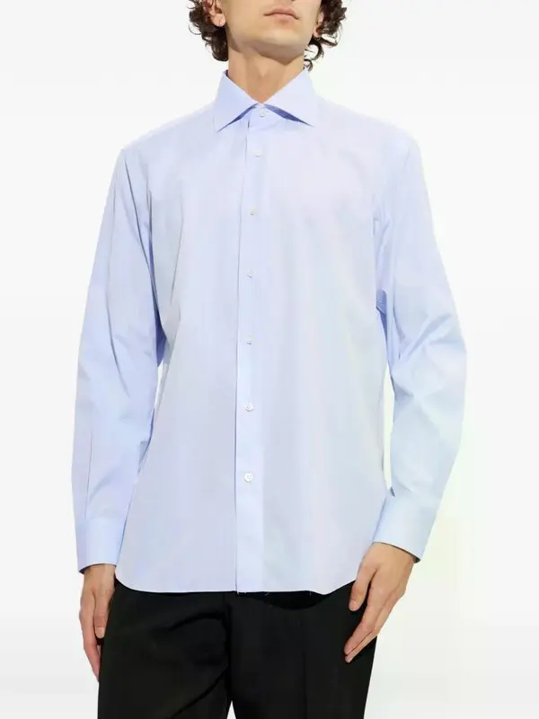 Brioni Classic-collar Long-sleeved Shirt