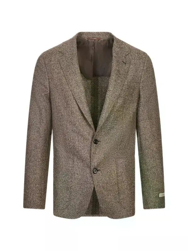 Canali Textured-finish Single-breasted Blazer