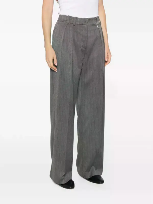 Patrizia Pepe Herringbone Pinstripe Trousers