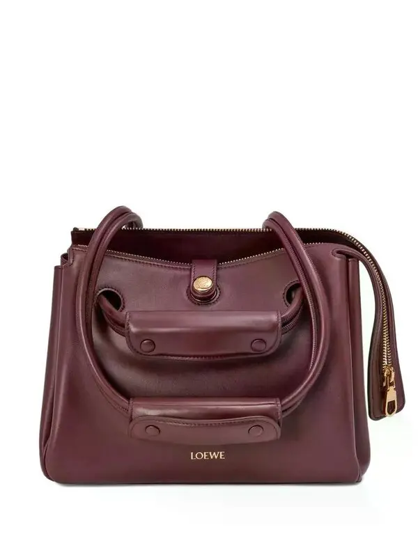 Loewe Small Madrid Bag In Supple Calfskin - Red