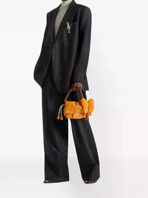 Fendi Pinstriped Wool Trousers