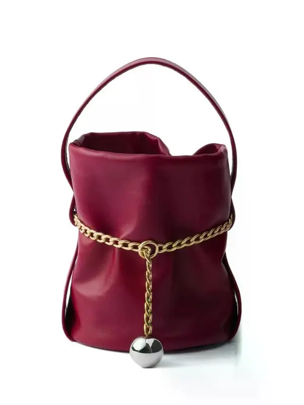 Prada Petit Sac Noir Nappa Leather Mini-bucket Bag - Purple
