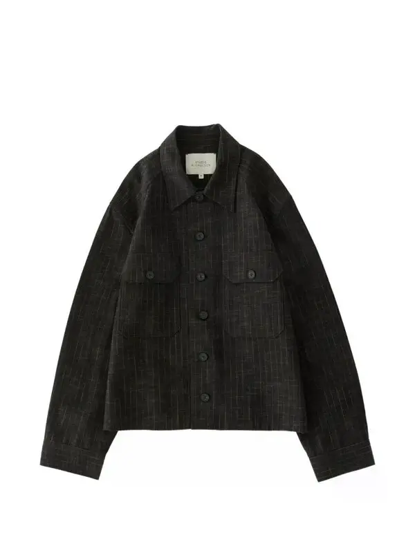 Studio Nicholson Kelver Pinstripe Jacket - Green