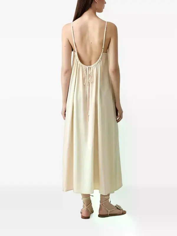 VICOLO Spaghetti-strap Scoop-back Maxi Dress