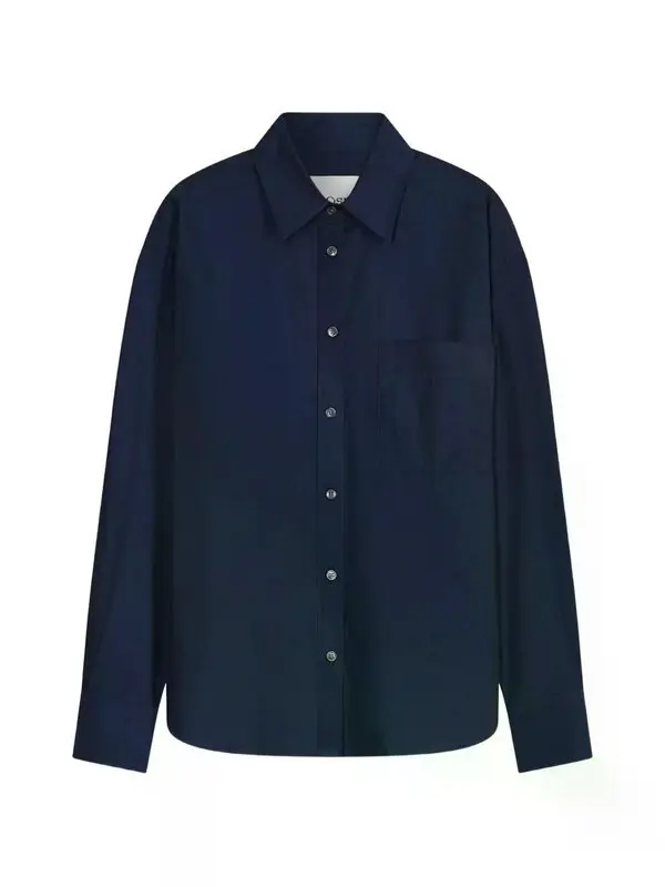 Closed Chest-pocket Button-up Shirt