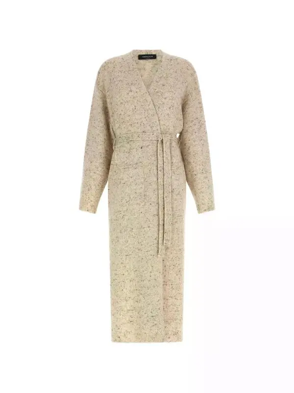 Fabiana Filippi Donegal Belted V-neck Cardigan - Neutrals