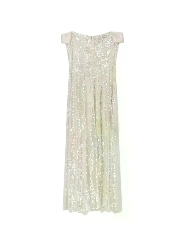 Alberta Ferretti Sequin-embellished Midi Dress