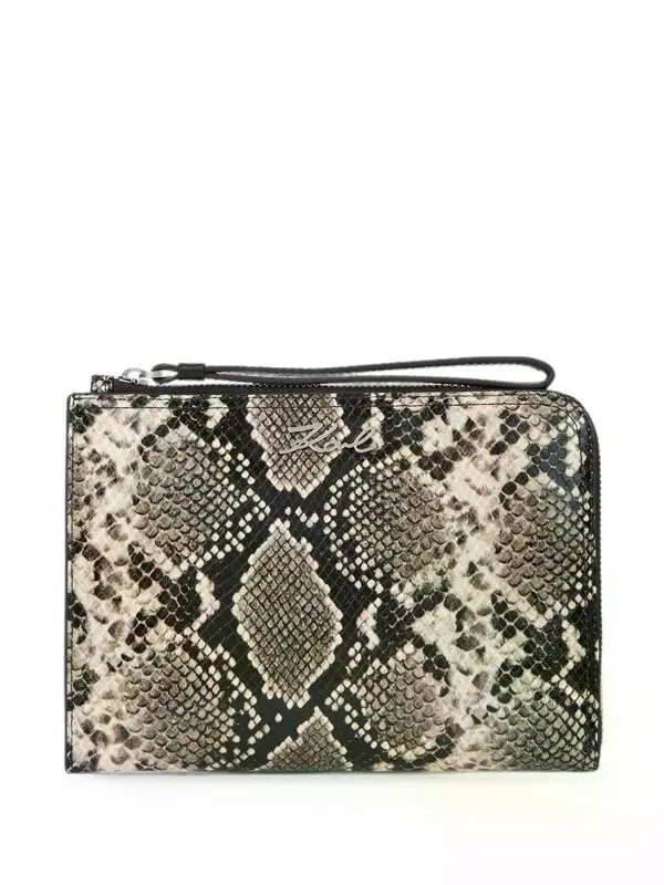 Karl Lagerfeld K/signature Travel Pouch - Neutrals