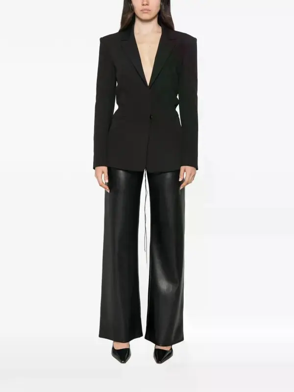 Patrizia Pepe Lace-up Structured Blazer