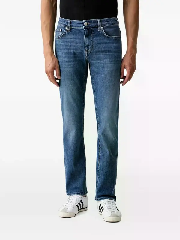 JOOP! Faded-effect Logo-patch Jeans