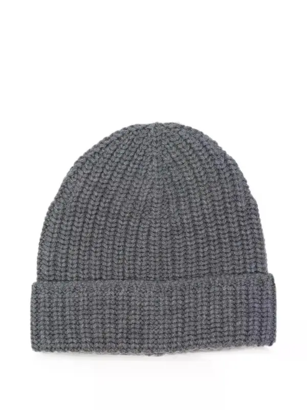 FILERIA Ribbed-knit Beanie Hat - Grey