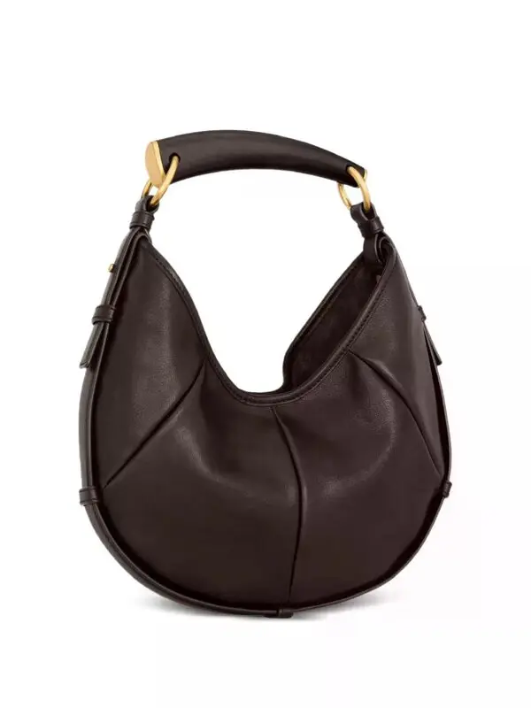 Saint Laurent Mombasa Small In Leather - Brown