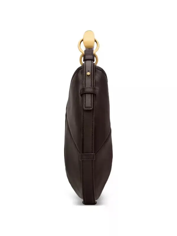 Saint Laurent Mombasa Small In Leather - Brown