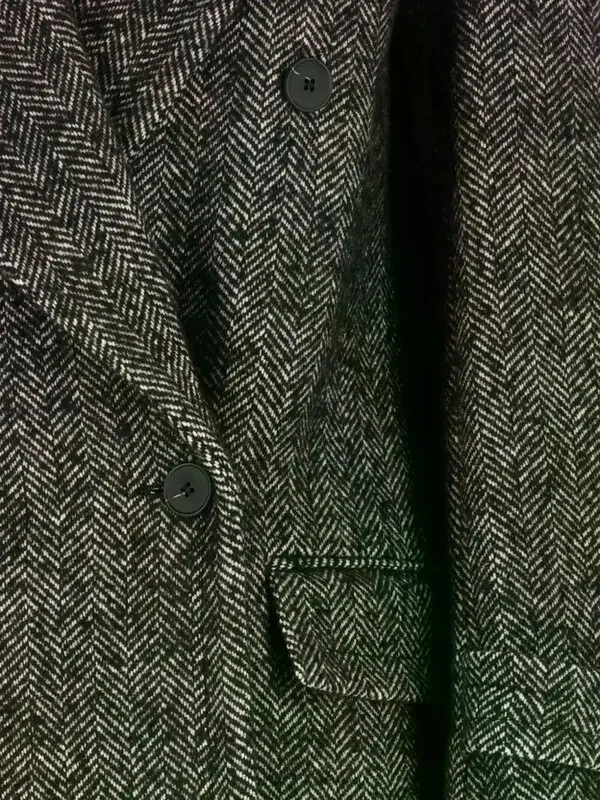 AL DUCA D’AOSTA 1902 Chevron-pattern Double-breasted Coat