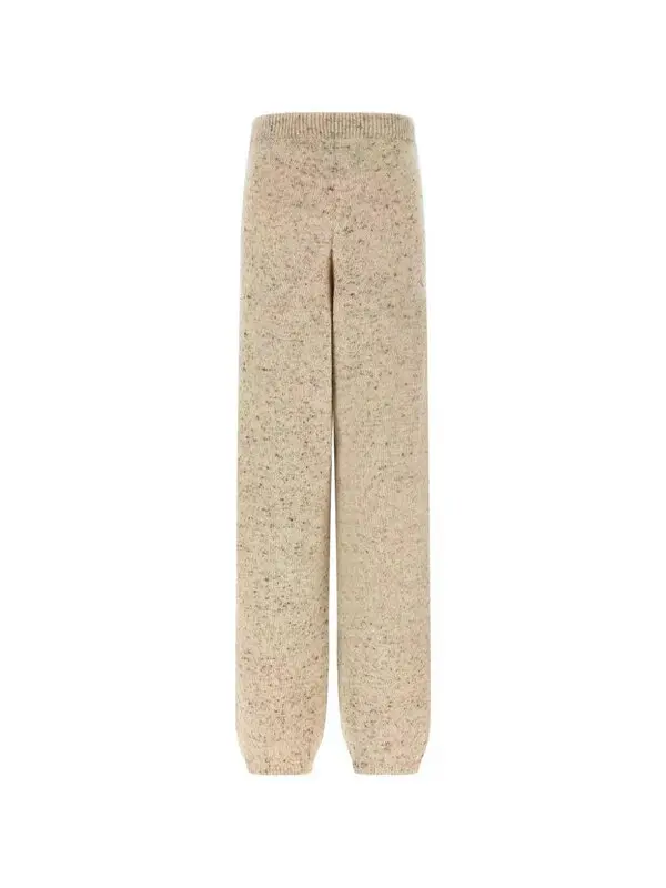 Fabiana Filippi Mélange Knit Ribbed Cuff Trousers