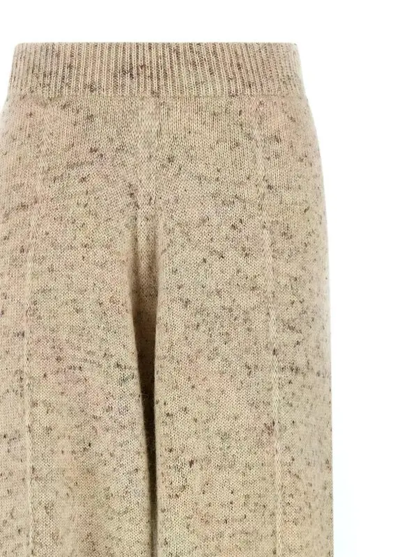 Fabiana Filippi Mélange Knit Ribbed Cuff Trousers