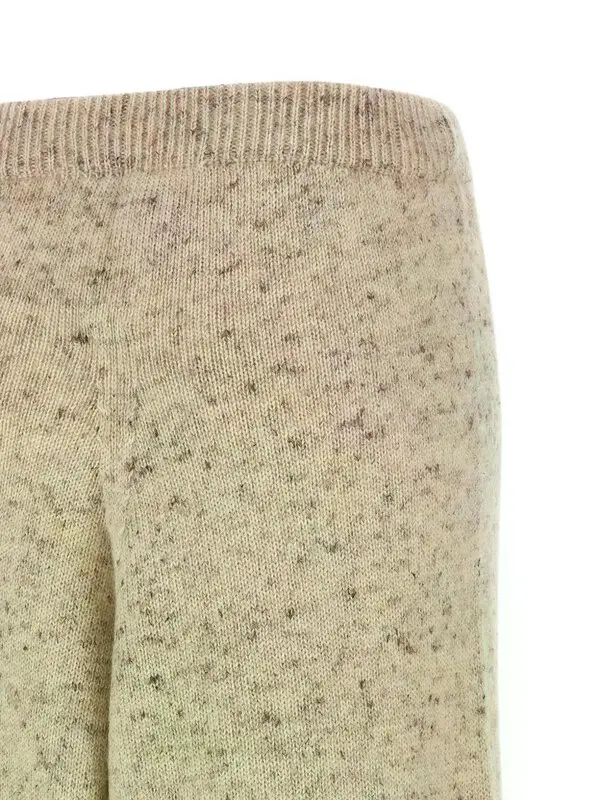 Fabiana Filippi Mélange Knit Ribbed Cuff Trousers