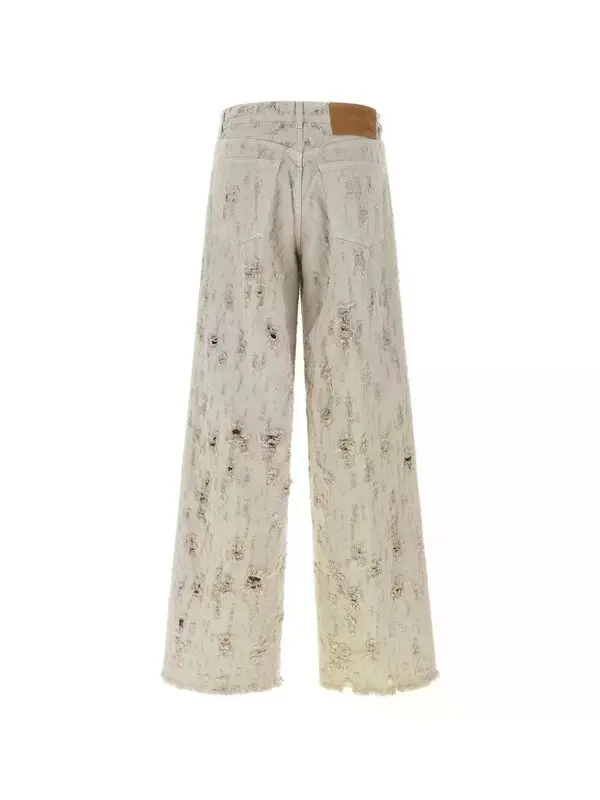 HAIKURE Bethany Distressed Wide-leg Jeans