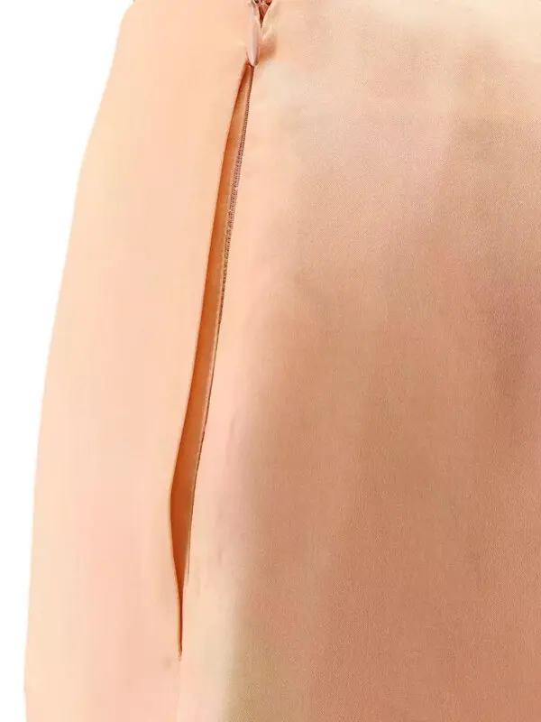 Alberta Ferretti Side-slit Silk Trousers