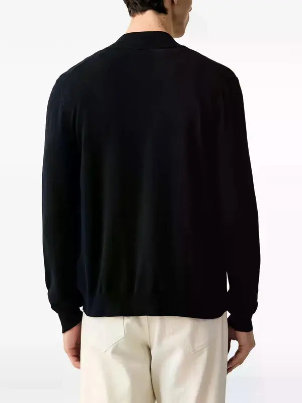 TRUSSARDI Zip-up Logo-embroidered Sweatshirt