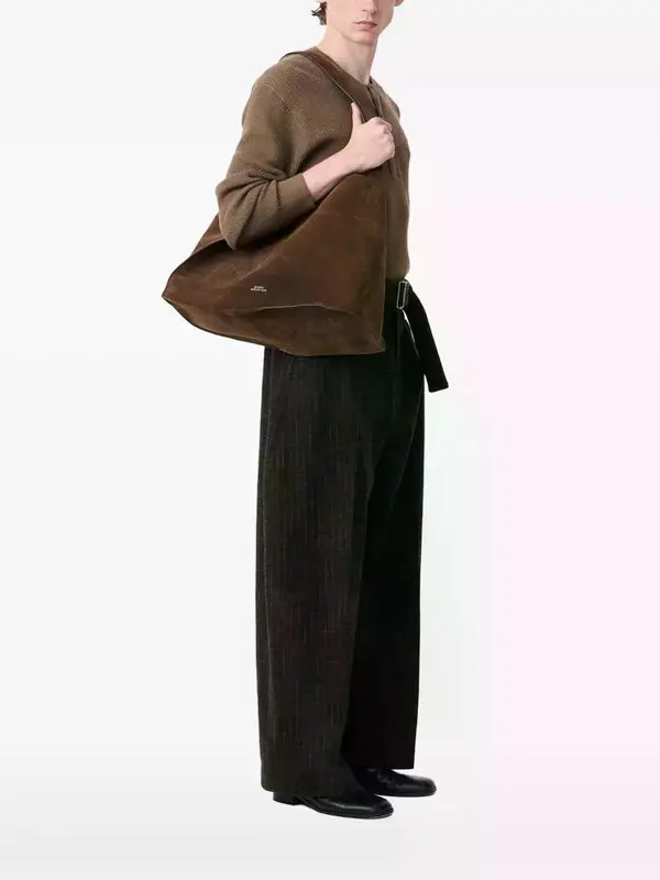 Studio Nicholson Corine Waffle-knit Grandad-collar Sweater