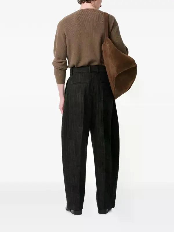 Studio Nicholson Corine Waffle-knit Grandad-collar Sweater