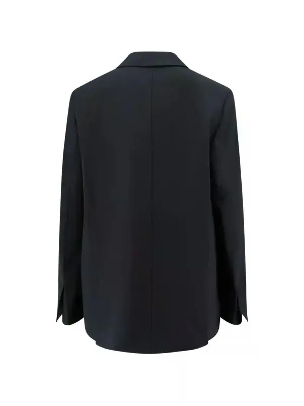 Closed Single-breasted Peak-lapel Blazer