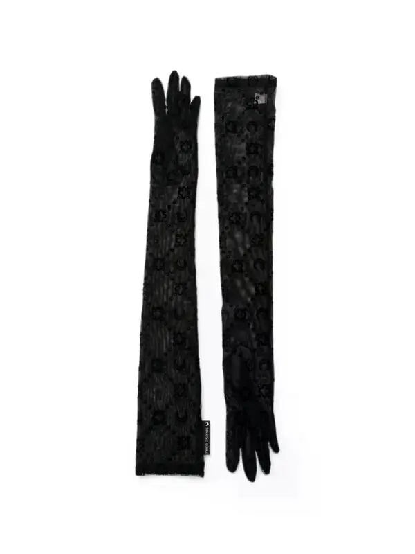 MARINE SERRE Moon-print Mesh Gloves