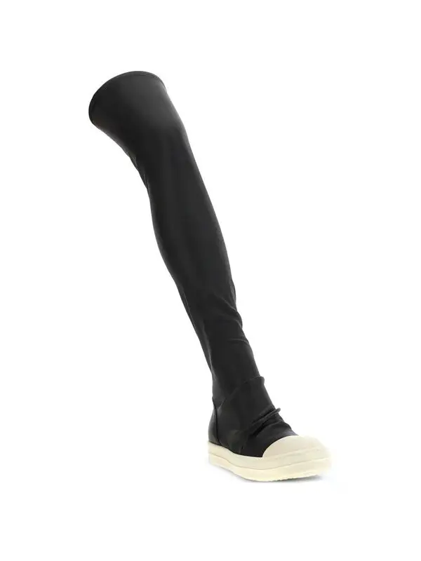 Rick Owens High Stocking Sneaks Over-the-knee Boots - Black