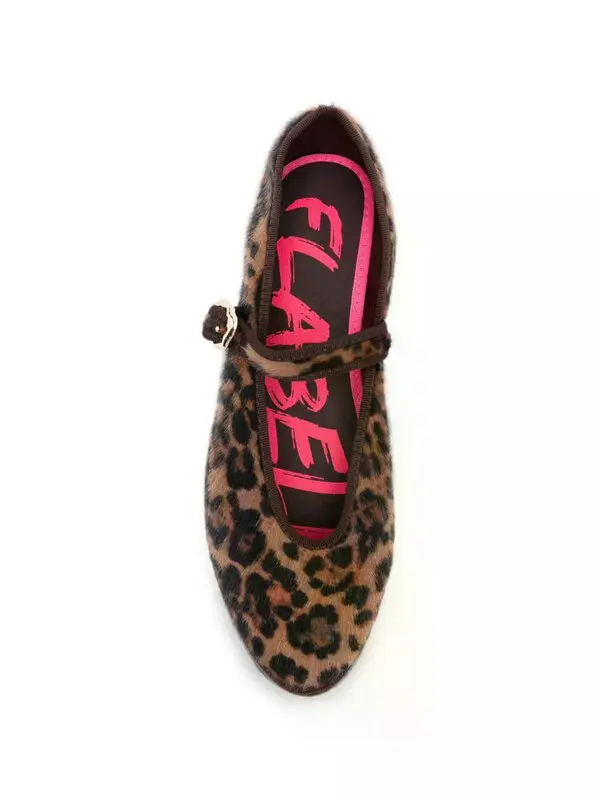 FLABELUS Pierre Leopard-print Ballet Flats