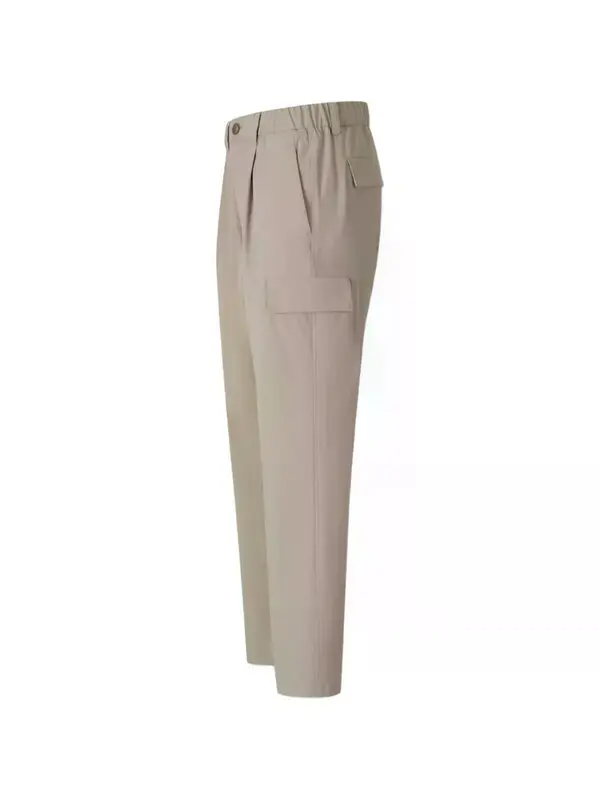 Herno Resort Pleated-detail Cargo-pocket Trousers