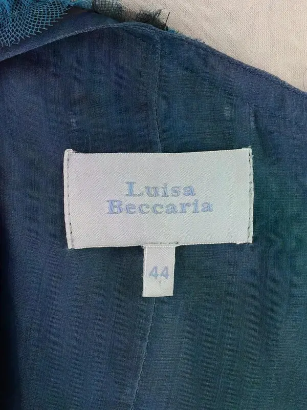 Luisa Beccaria One-shoulder Bow Detail Midi Dress