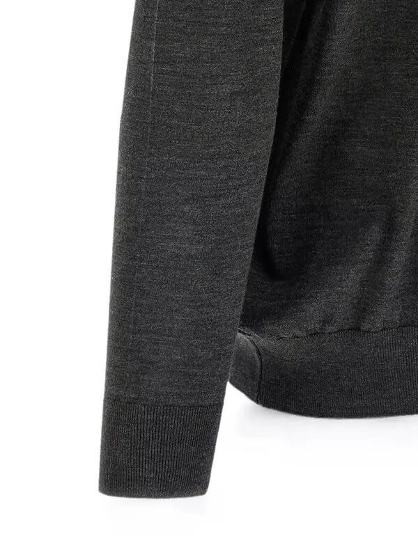 Kiton Half-zip Wool Polo Shirt