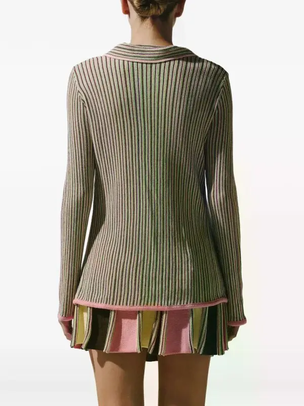 BAOBAB Federica Ribbed-knit V-neck Sweater