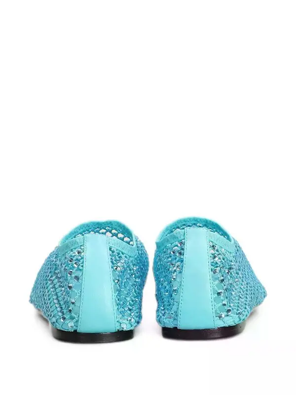 STRATEGIA SHOES Bijoux Crystal-embellished Ballet Flats - Blue