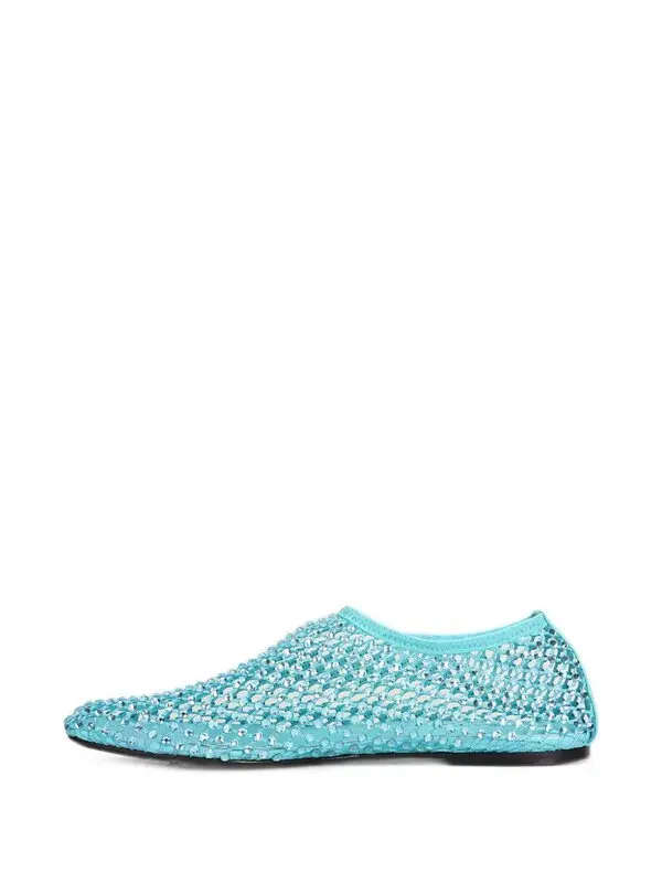 STRATEGIA SHOES Bijoux Crystal-embellished Ballet Flats - Blue
