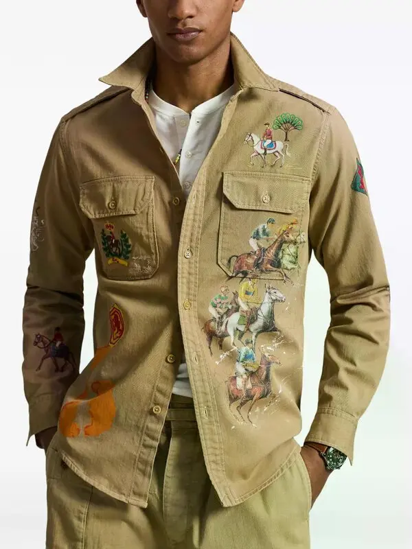 Polo Ralph Lauren Graphic-print Military Shirt