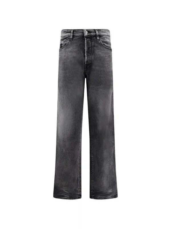 NUMERI Logo-patch Straight-leg Jeans