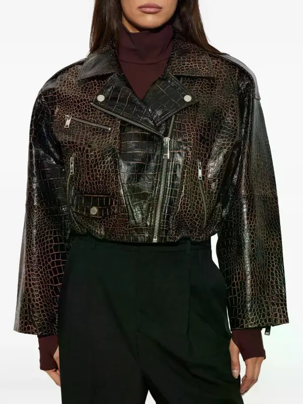 GESTUZ Cesi Crocodile-effect Jacket