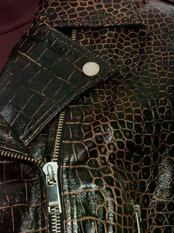 GESTUZ Cesi Crocodile-effect Jacket