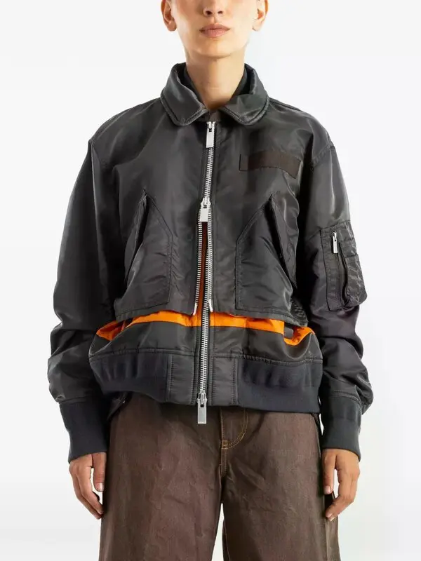 Sacai Hybrid Panelled Jacket - Black