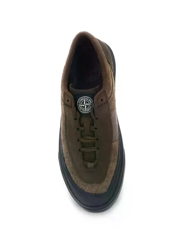 Stone Island S100020 Suede Low-top Trainers With Compass Logo Patch