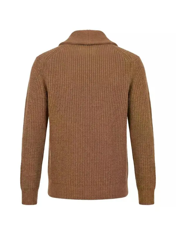 DRUMOHR Shawl-collar Ribbed Cardigan