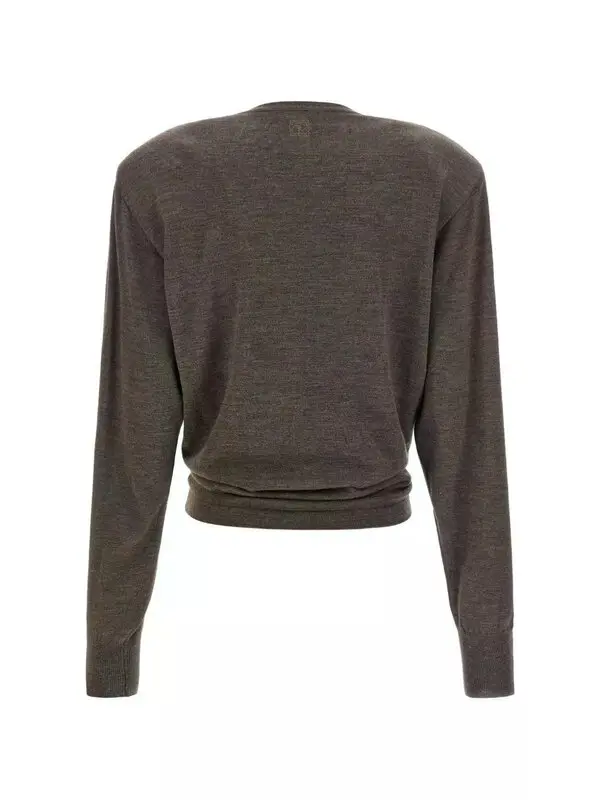 Magda Butrym Knot-detail Structured-shoulder Sweater