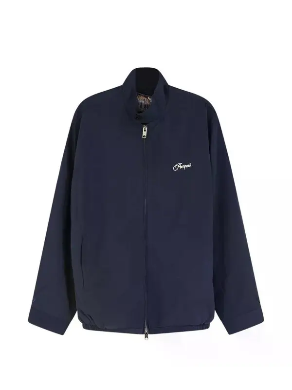 POMPEII Logo-embroidered High-neck Jacket